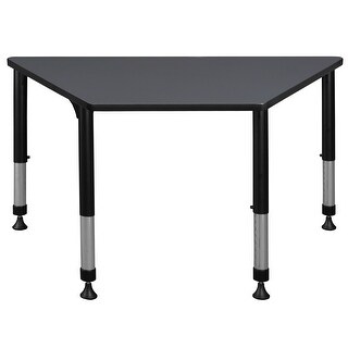 48" x 24" Trapezoid Height Adjustable Classroom Table- Beige - Bed Bath & Beyond - 32729560